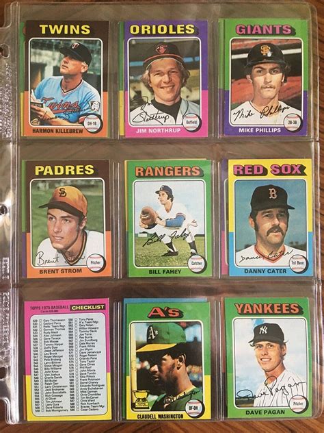 Vintage Topps Mini Baseball Cards Lot Of Cards Good Etsy