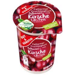 Gut Günstig fettarmer Joghurt mild Pfirsich Mango 250g Lebensmitt