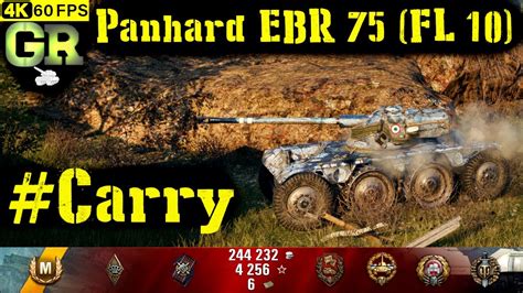 World Of Tanks Panhard EBR 75 FL 10 Replay 7 Kills 6 1K DMG Patch 1
