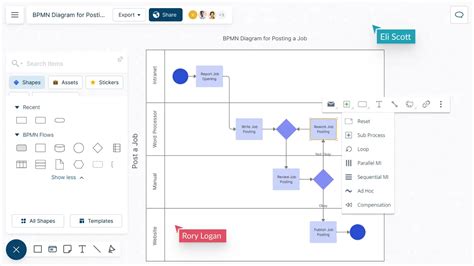 BPMN Tool To Create Free BPMN Diagram Online Creately