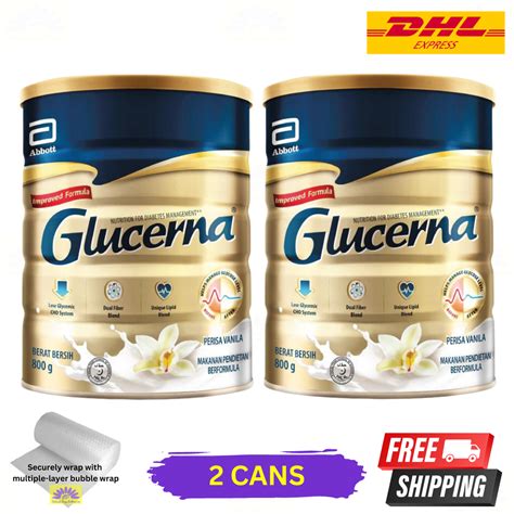2 X Glucerna Triple Care Diabetic Milk Powder Vanilla 800g Free DHL