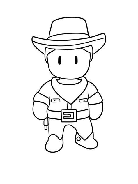 Coloriage Stumble Guys Clown Bozo télécharger et imprimer gratuit sur