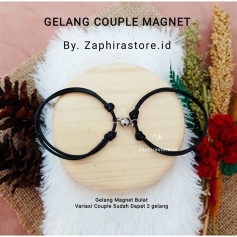 Jual ZaphiraStore COD A Z GELANG COUPLE MAGNET INISIAL EPOXY BELI 10