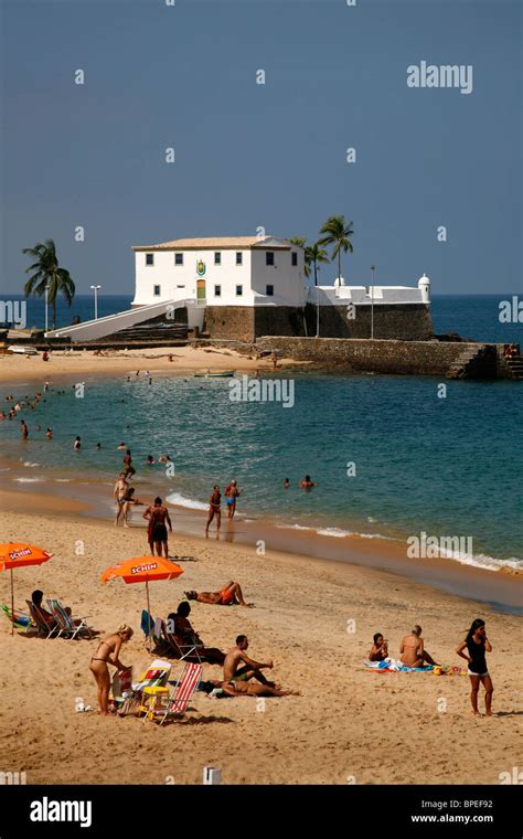 Porto Da Barra Beach Salvador Bahia Brazil Stock Photo Alamy