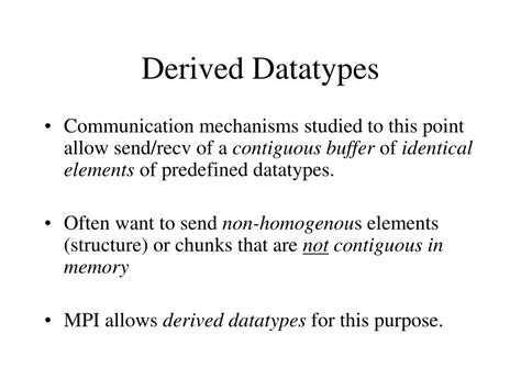 ppt mpi user defined datatypes powerpoint presentation free download id 4636469