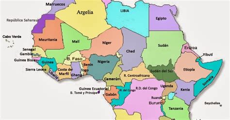 GEOGRAFÍA E HISTORIA TIETAR Mapa político de África anterior y
