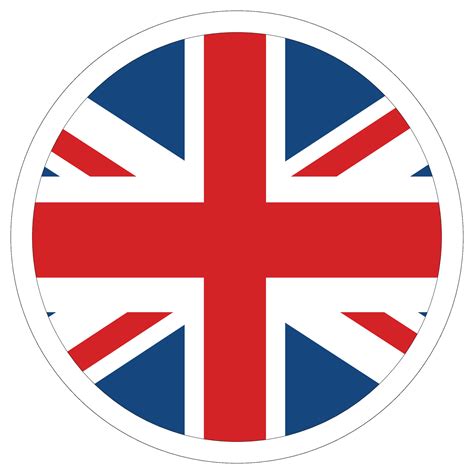 United Kingdom Flag Circle Flag Of Uk In Round Circle Vector
