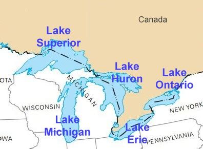 5 Great Lakes On Us Map Dennie Guglielma