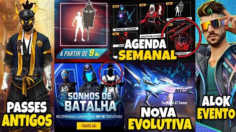 AMANHÃ EVENTO PASSES ANTIGOS GOLD EMOTE BANDEIRÃO ESTILO TECH NOVA