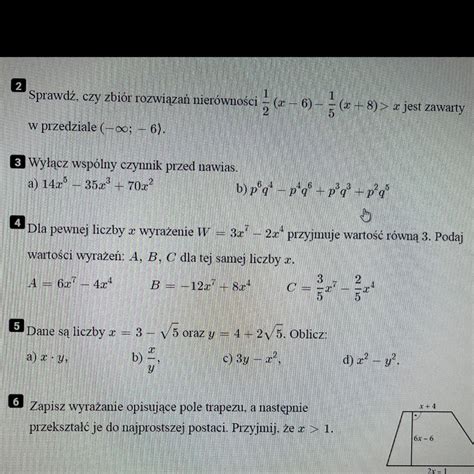 Prosze O Pomoc W Zadaniu 4 Daje Naj Brainly Pl