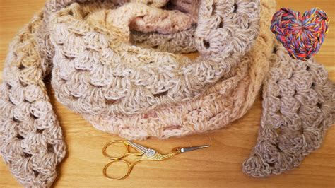 XXL Dreiecks Tuch Häkeln Einfache Anleitung in Stäbchen Herbst