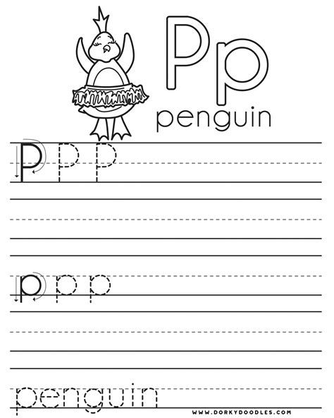 Tracing Letter P Worksheet Worksheets Library