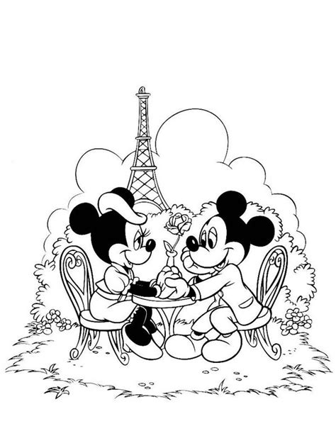 Ausmalbilder Minnie Und Micky Maus Zusammen