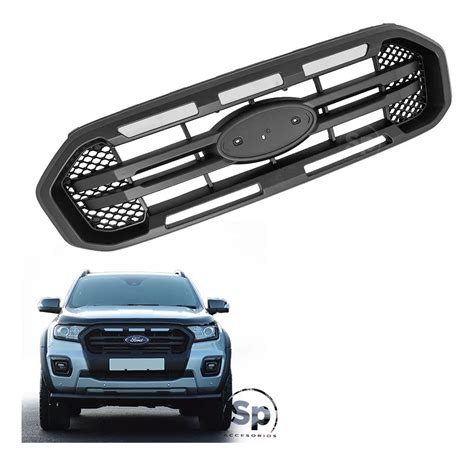 Parrilla Ford Ranger 2021 Tipo Raptor Negra Mate Con Led Mebuscar México