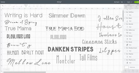 Writing Fonts For Cricut Free Printable Templates Free