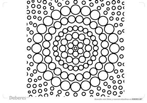 Mandala De Circulos Para Colorear Los Ni Os
