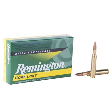 Remington Core Lokt Ammunition 30 06 Springfield 165 Grain Core Lokt