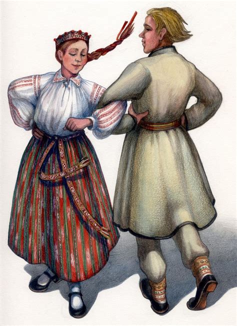Latvie U Tautas T Rpi Latvian Folk Costumes Letland