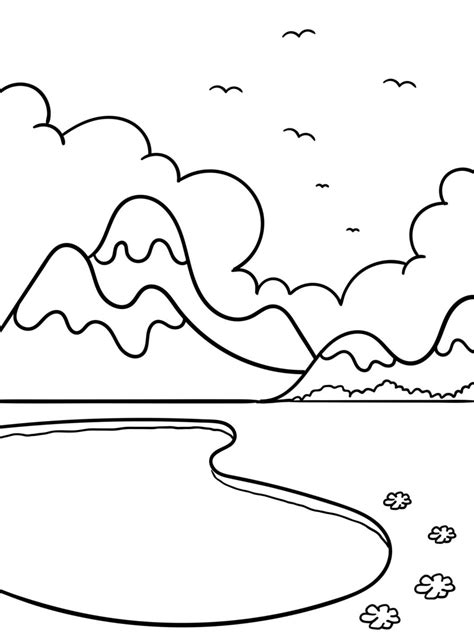 30 Dibujos De Paisajes Para Colorear Colorear24
