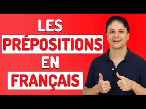 Les Prépositions en Français Résumé Pratique YouTube Préposition