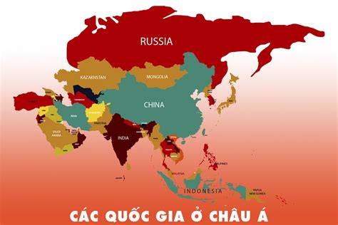 Bản đồ chi tiết bản đồ các quốc gia châu á 2024