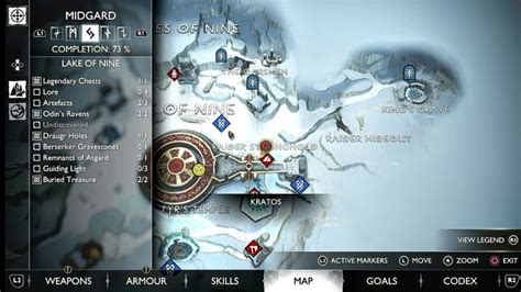 All Lake Of Nine Artifacts Location God Of War Ragnarok