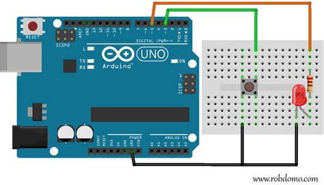 Allumer une Led avec minuterie temporisée par la fonction delay grâce à
