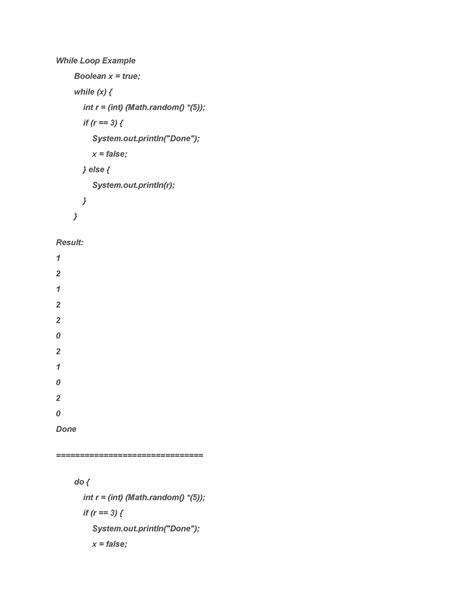 discussion forum unit 2 cs1102 while loop example boolean x true while x { int r int