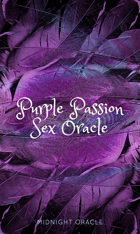 Purple Passion Sex Oracle Deck 80 Cards Sex Tarot Cards Etsy Uk