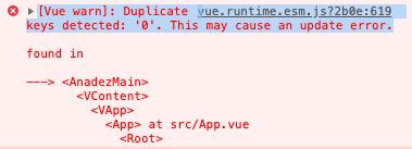Javascript Unable To Fix A Warning Duplicate Keys Detected 0 This