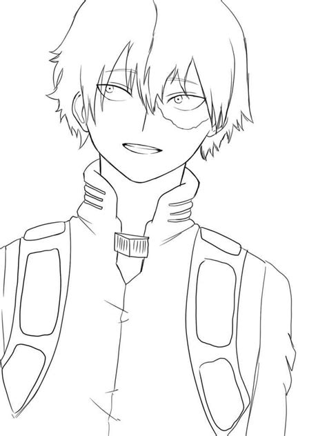 Disegni Da Colorare Di Todoroki Da My Hero Academia Disegni Da The