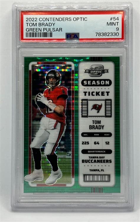 Tom Brady Contenders Optic Green Pulsar Psa Price Guide