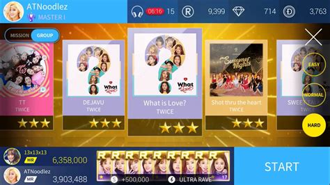 SuperStar JYPNATION TWICE What Is Love 3 Star Hard Mode Full Combo