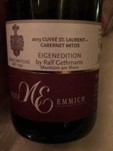 Neef Emmich Cuvée St Laurent Cabernet Mitos Vivino Australia