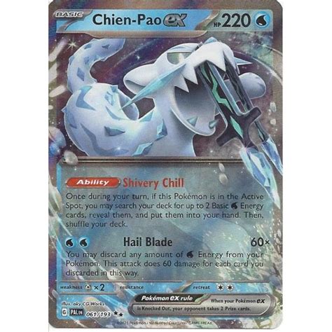 Pokemon Trading Card Game 061 193 Chien Pao Ex Double Rare Card SV