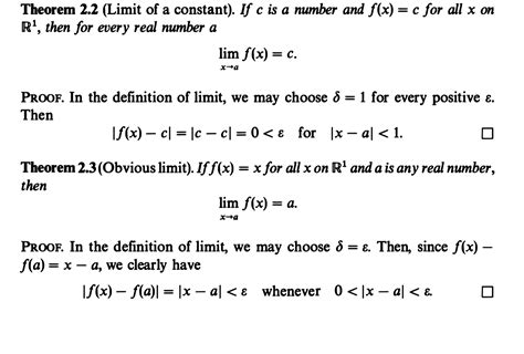 solved theorem 2 2 limit of a constant if c is a number