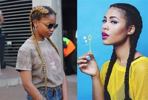 Two Cornrow Braids