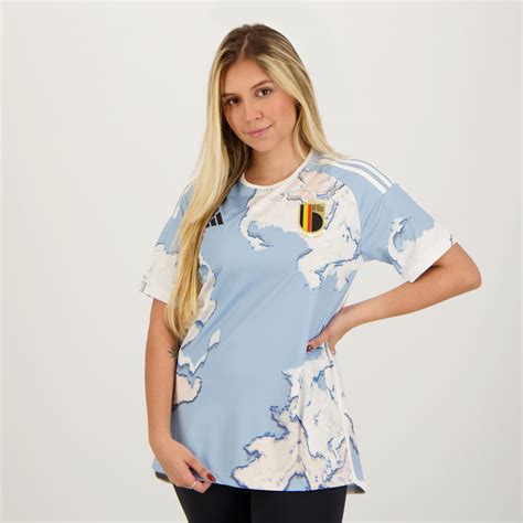 Camisa Adidas Belgica Away 2023 Feminina FutFanatics