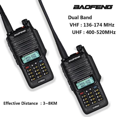 Baofeng UV 9r Plus Waterproof Walkie Talkie 8watts Two Way Radio