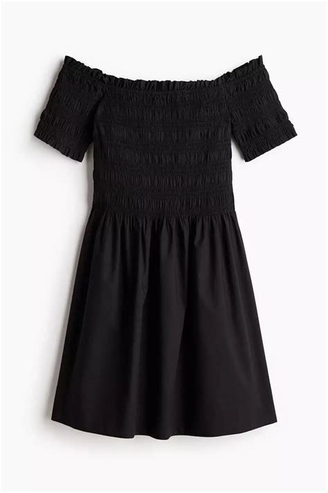 Buy H M Smocked Off The Shoulder Dress 2024 Online ZALORA Philippines