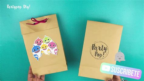 Como Hacer Bolsas De Papel KRAFT Paso A Paso Partypop DIY YouTube