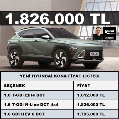 Yeni Hyundai Kona Fiyat Listesi 2023 Kona Fiyat 0 Km Kona Fiyat
