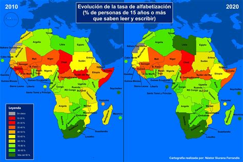 EL MAPA DE LA ALFABETIZACIÓN EN ÁFRICA Geopol 21