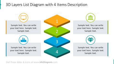 20 Modern Layer Diagrams And Flat 3D Tier Infographics PowerPoint