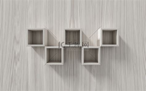3d 隔离空架子用于在木材背景上展示高清摄影大图 千库网