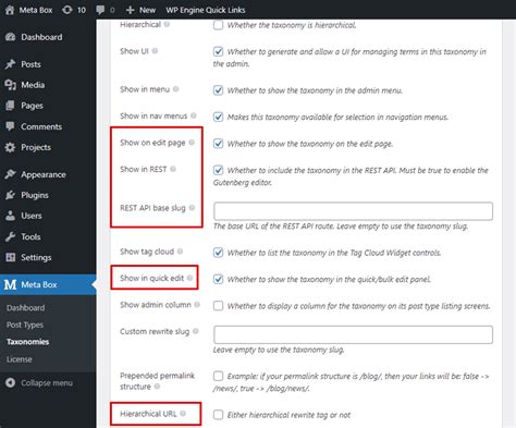 creating custom post types and taxonomies meta box documentation