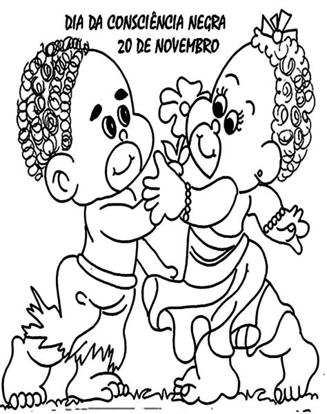 Desenhos De Dia Da Consci Ncia Negra Para Colorir Tudodesenhos Dia