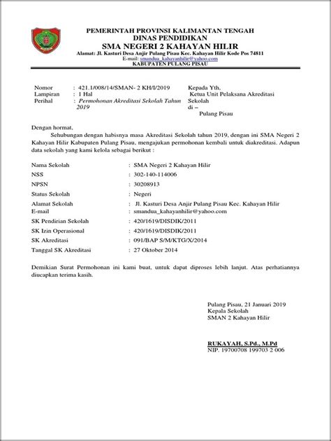 16 Surat Permohonan Akreditasi Contoh Surat Ide Riset