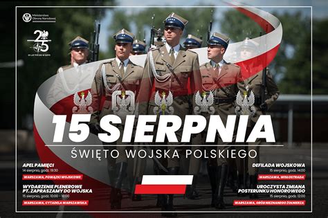 15 SIERPNIA 2024 R OBCHODZIMY ŚWIĘTO WOJSKA POLSKIEGO AKTUALNOŚCI