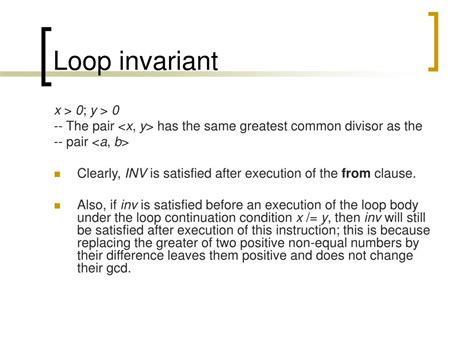 ppt loop variant and invariant powerpoint presentation free download id 3318915